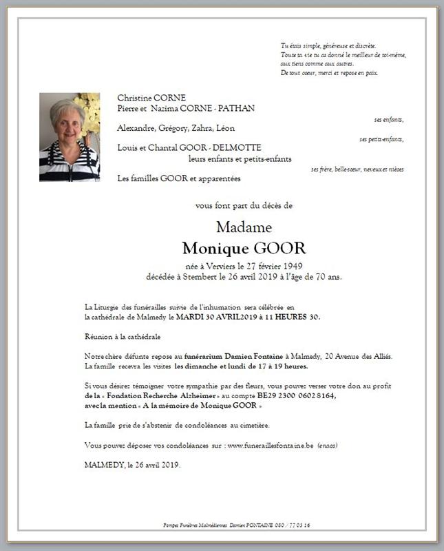 madame dimanche corne